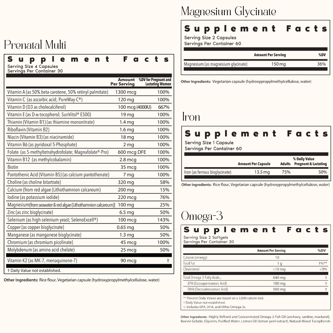 Prenatal Complete Bundle - The Best Prenatal Bundle – We Heart Nutrition®
