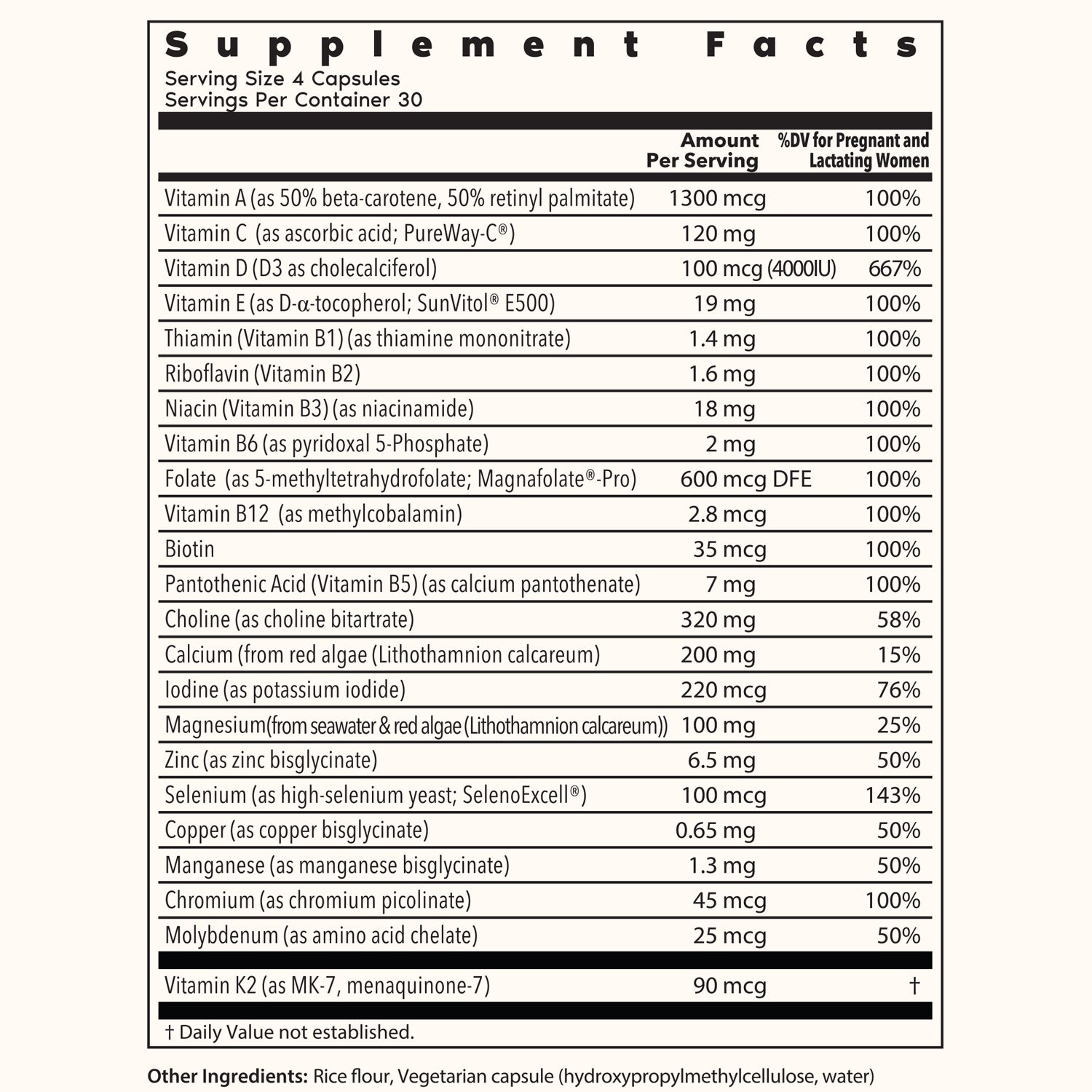 Wholesome Prenatal Refill Pack – We Heart Nutrition®