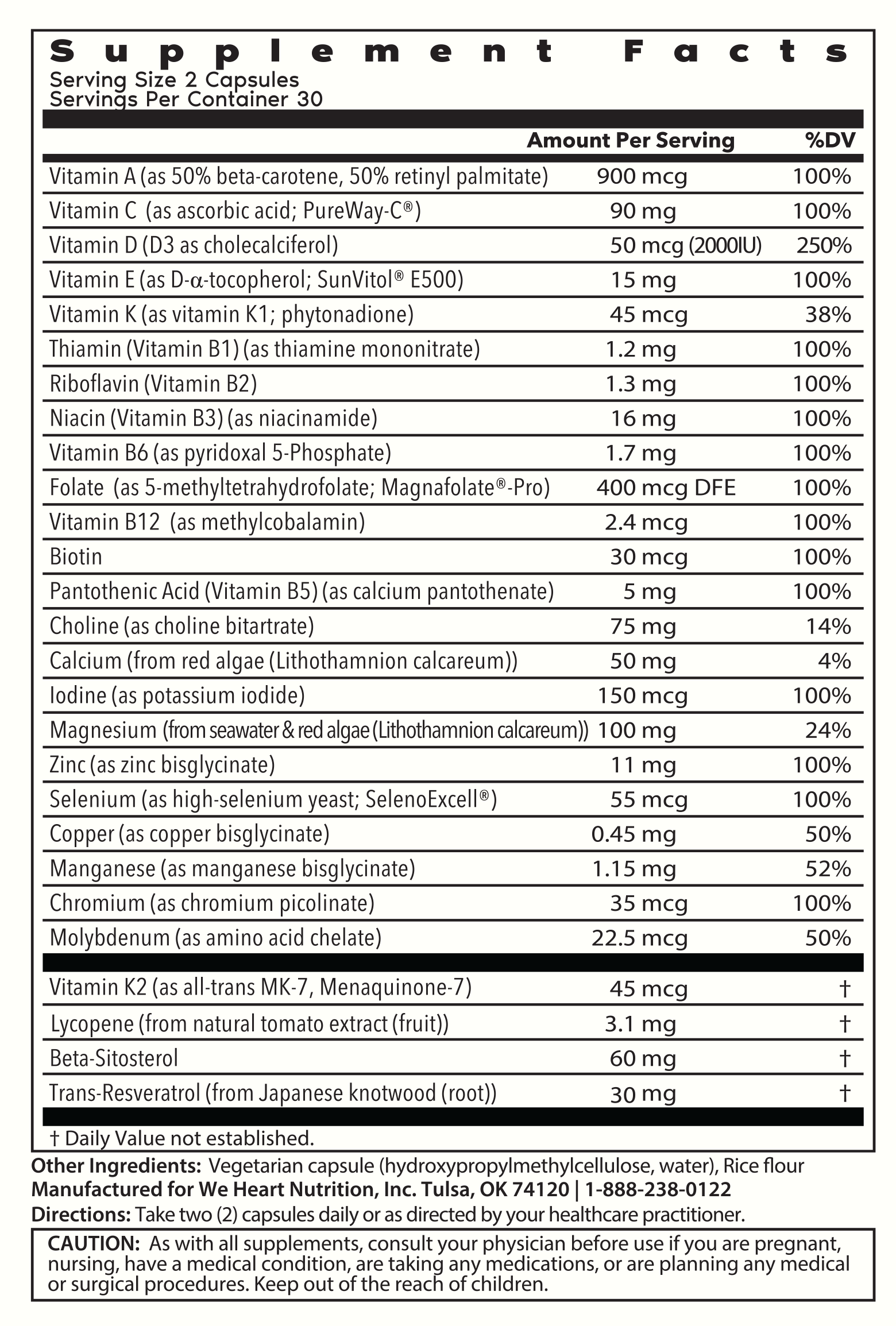 Wholesome Men's Multi Refill Pack – We Heart Nutrition®